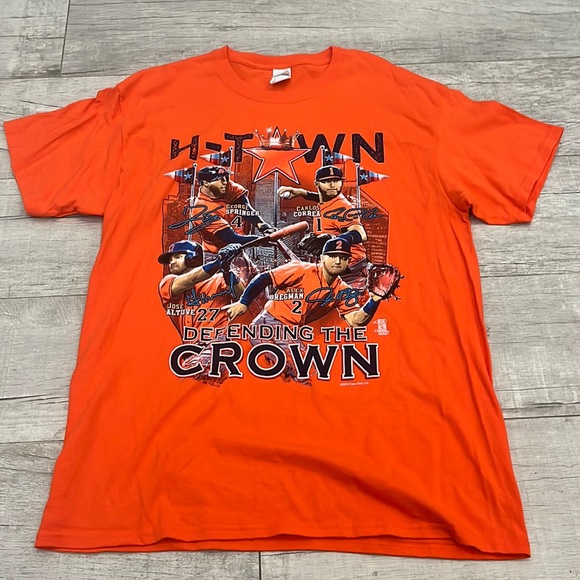 Gildan | Shirts | Gildan Htown Crown Springer Correa Altuve Bergman Tshirt | Poshmark
